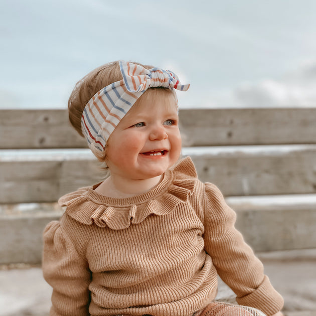 Autumn Stripe Pippa Bow – Little Bow Pip