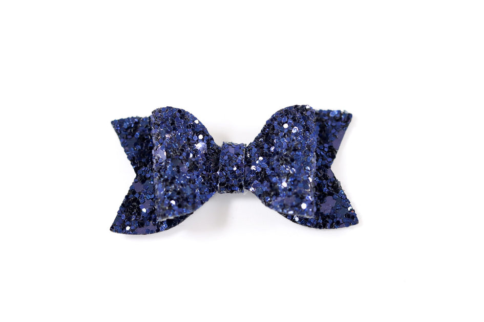 Navy Blue Sparkle – Little Bow Pip