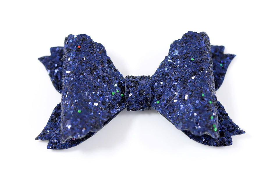 Navy Blue Sparkle – Little Bow Pip